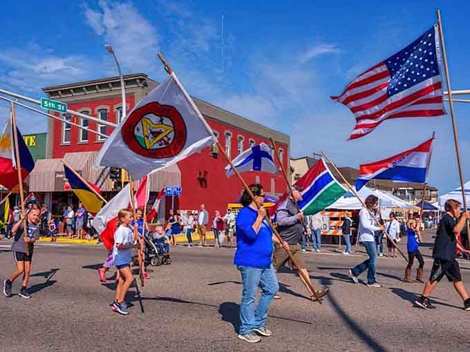 The parade brings international flags and local pride together in a celebration only Minnesota could pull off.