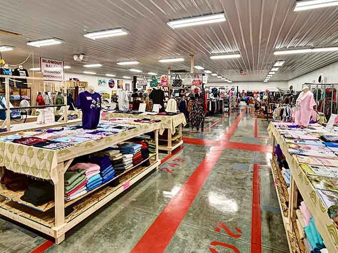 Wide aisles and endless vendor stalls mean you'll need comfortable shoes and possibly a sherpa for your finds.