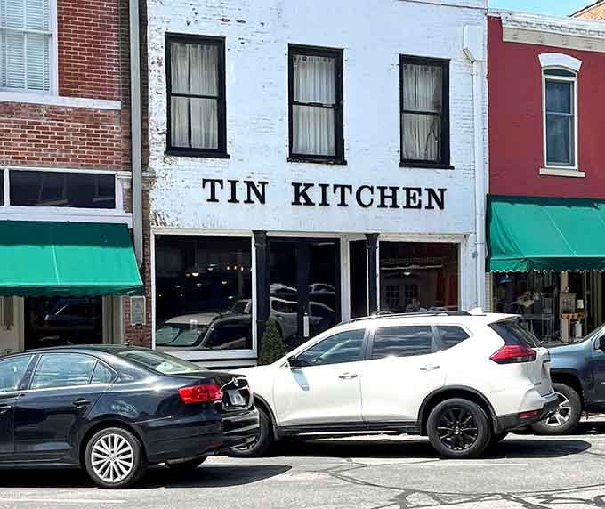 The Tin Kitchen serves up contemporary flavors in a building that remembers when "fast food" meant catching your own chicken.