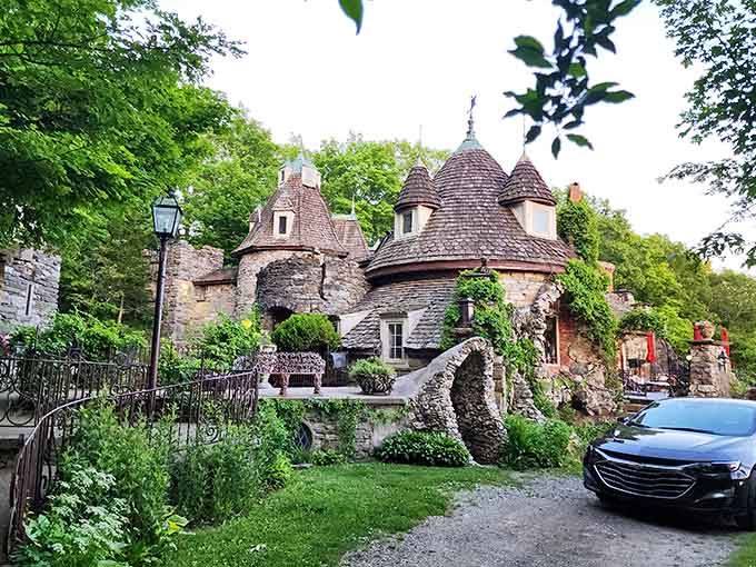 Half-timbered charm meets serious stonework, proving fairy tales can exist just off the Taconic Parkway.