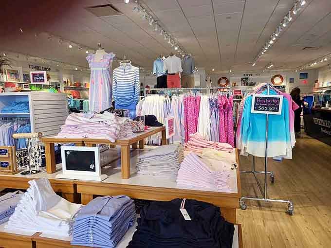 Pastel perfection awaits inside stores where even the basics are displayed like they're auditioning for a lifestyle magazine spread.