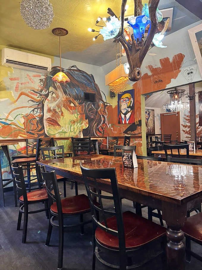 Walking into this art-filled wonderland feels like your favorite gallery opened a restaurant, and both sides won.