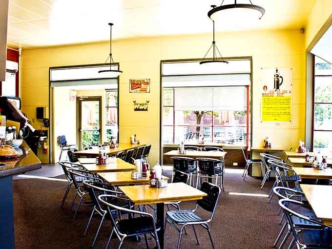 Bright, airy, and welcoming, this is where breakfast dreams come true on a Tuesday morning.