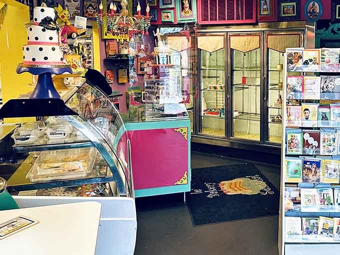 Step inside and you're greeted by a kaleidoscope of colors that makes ordinary bakeries look positively dull.