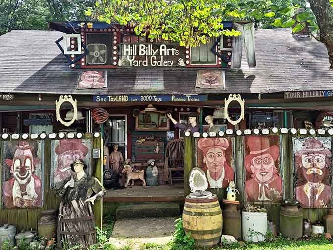 Those hand-carved wooden faces stare back with more personality than most people you'll meet at the grocery store.