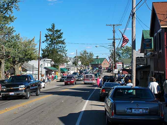 When the street's this busy, you know you've found a town where people actually want to be.
