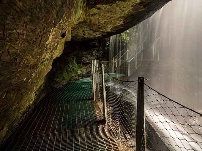 Walking behind a waterfall feels like discovering Narnia, except wetter and without the talking lions or Turkish delight.