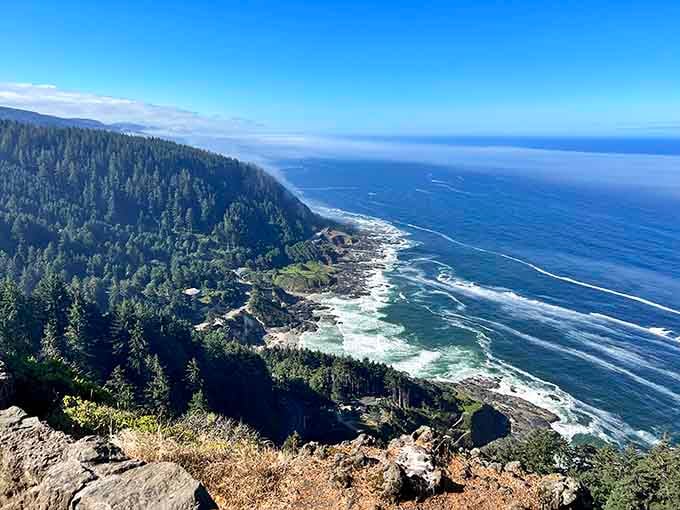 Where forest meets ocean, Cape Perpetua offers views so vast you'll need to remind yourself to blink occasionally.