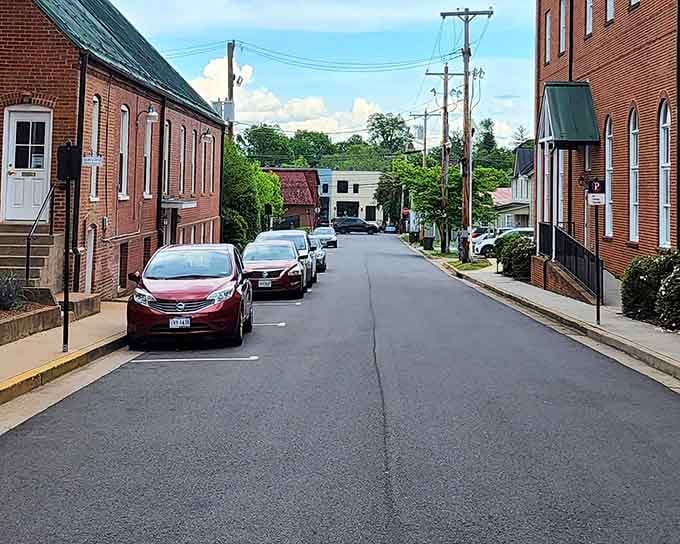 Streets this quiet and clean make you wonder if they hide them when visitors leave town.