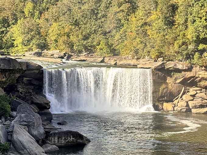 The "Niagara of the South" thunders across 125 feet of ancient stone, powerful enough to make conversation optional.