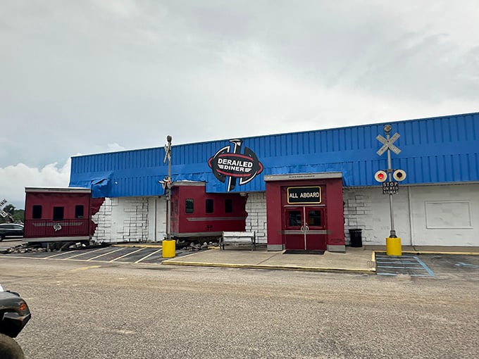 When your restaurant literally has train cars parked outside, you know you're in for something wonderfully different.