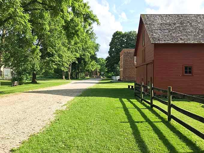 Those long afternoon shadows across the grass whisper stories from a century past.