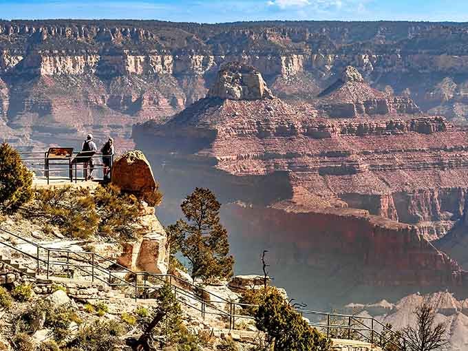 Standing at the edge of forever, where two million years of geology makes your Monday morning meeting seem pretty insignificant.