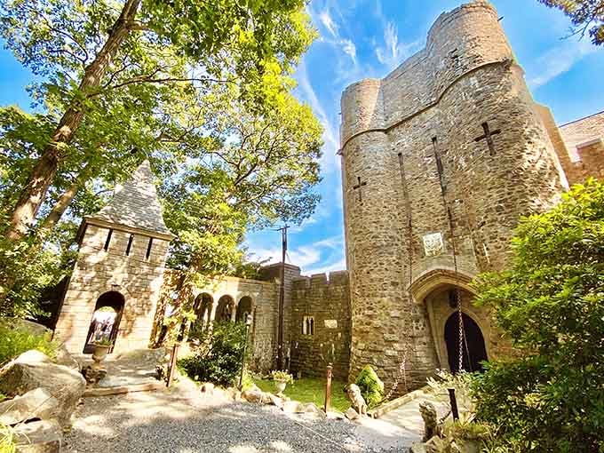 Stone towers rising from the Massachusetts coast prove someone built their medieval fantasy right here at home.