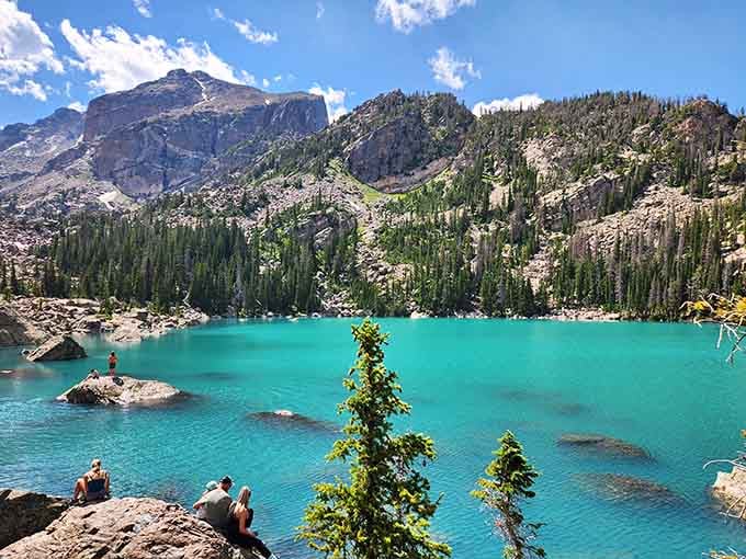 That turquoise water isn't Photoshop—it's rock flour creating nature's most stunning paint job in the Rockies.