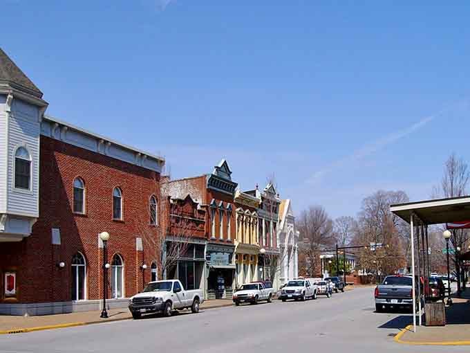 These colorful Victorian facades look like they're competing in a beauty pageant, and honestly, they're all winners.