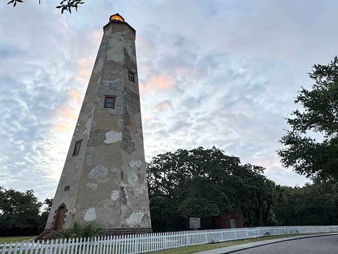 Old Baldy wears its weathered white coat like a distinguished gentleman who's seen countless storms and still stands proud.