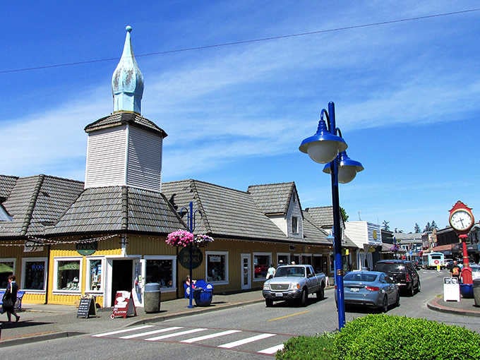That distinctive Nordic tower and colorful streets bring the spirit of Scandinavia to life in Washington.