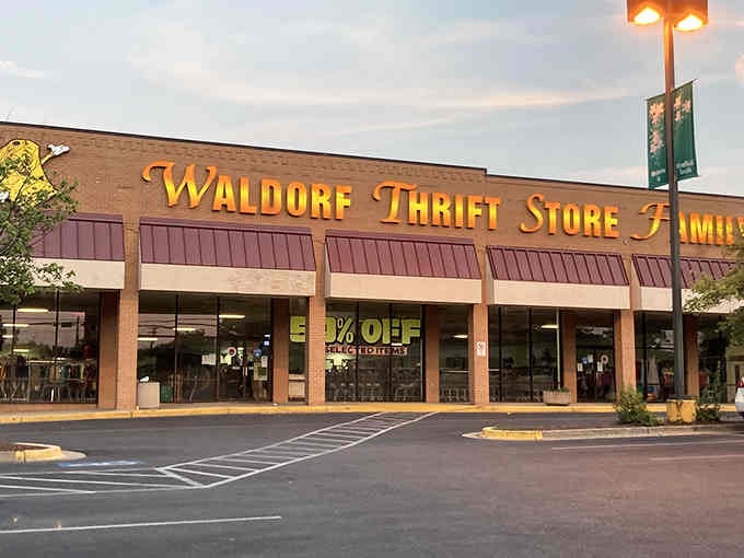 That golden lettering gleaming in the evening light promises deals that'll make your retirement fund breathe easier.