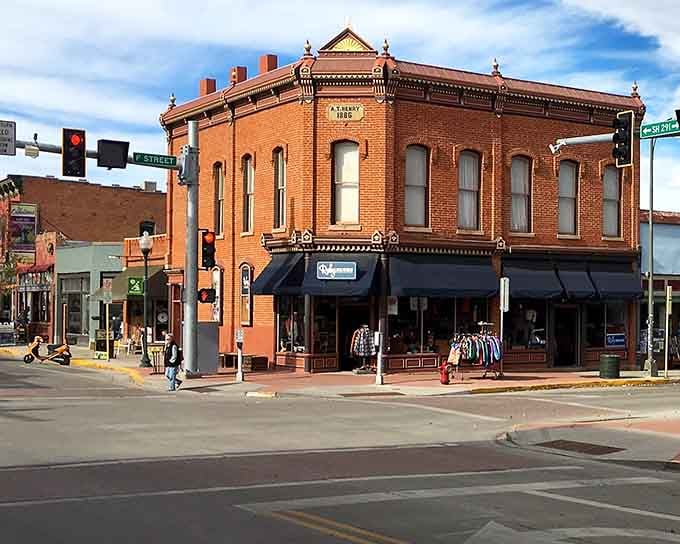 This 1882 brick beauty stands proud on the corner, housing local treasures and small-town stories.