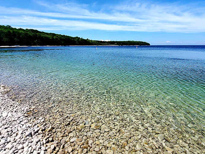 Water so clear and blue, you'll swear someone photoshopped the Caribbean into the Midwest by mistake.
