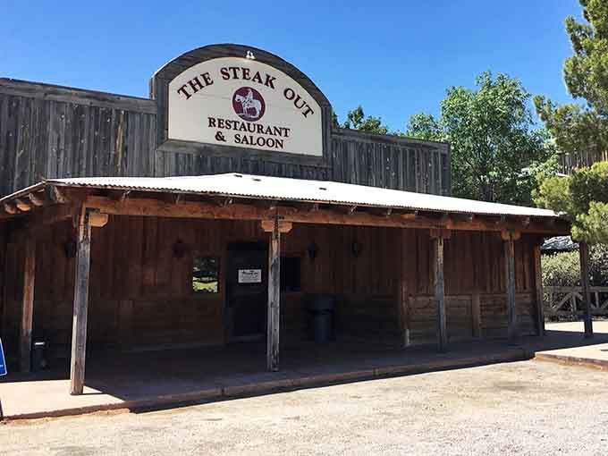 When a place calls itself "The Steak Out," you know they're not messing around with their meat game.