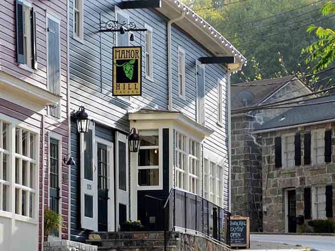 Columbia’s Manor Hill setting feels inviting, crisp white siding, quiet streets, and that easy Maryland charm welcoming you right in.