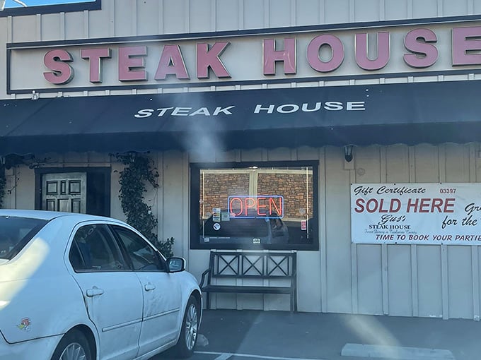 Sometimes the best steakhouses hide behind the most unassuming facades - this is one of them.