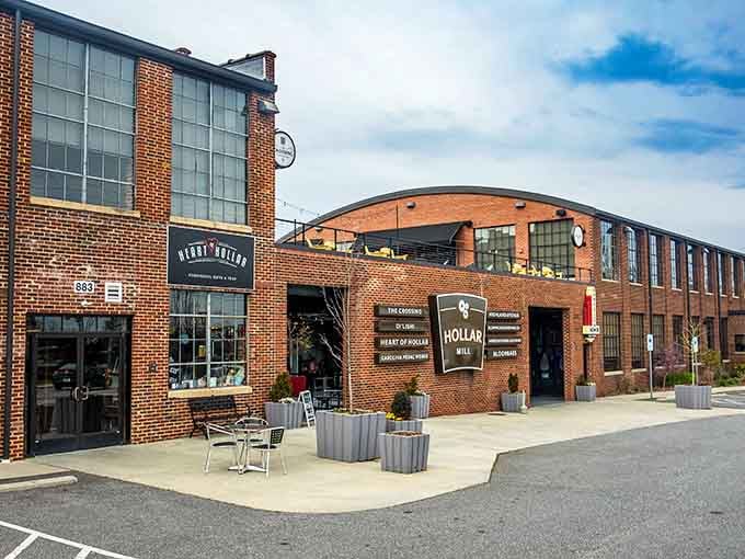 Those red brick buildings whisper stories of craftsmanship and community pride that'll make you smile.