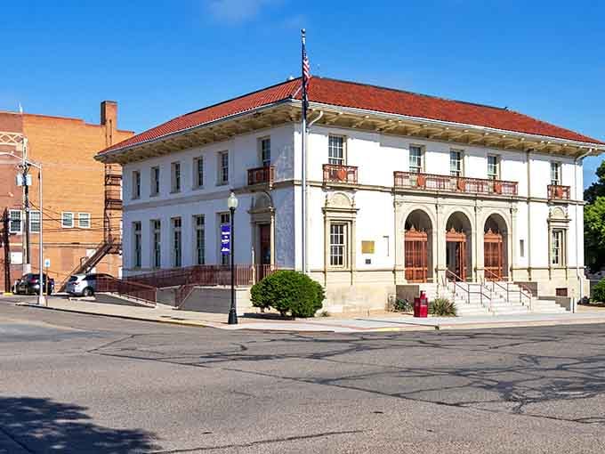 The old post office building commands respect with Spanish Colonial elegance that would make even modern architects pause and admire.