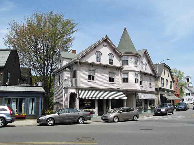 Victorian architecture meets coastal charm in this elegant building that could star in its own period drama series.
