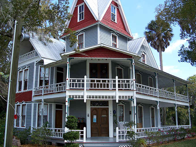 The wraparound porches and gingerbread trim make this historic house a photographer's dream come true every time.