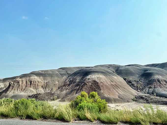 These striped hills look like giant scoops of Neapolitan ice cream melting under the Panhandle sun.