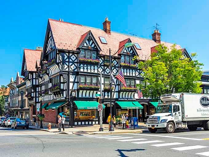 This Tudor-style masterpiece looks like it wandered over from England and decided Princeton was worth staying for.