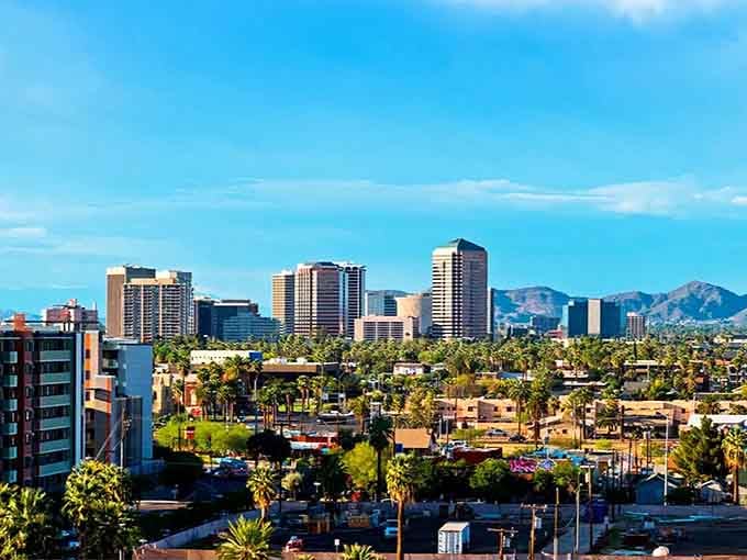 Those palm-lined streets and distant mountains create a postcard view that never gets old, trust me.