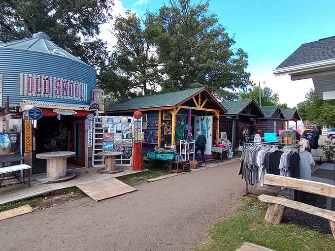 These charming little shops lined up like a miniature Main Street are packed with vintage finds.