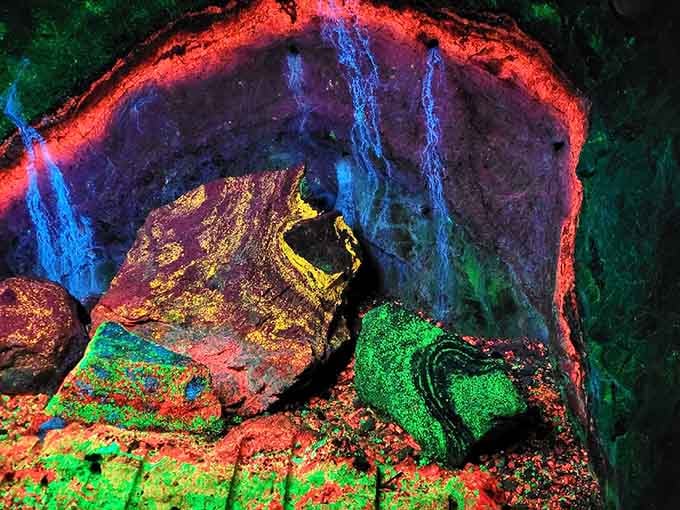 The rainbow tunnel lives up to its name with neon colors that would make even Studio 54 jealous.