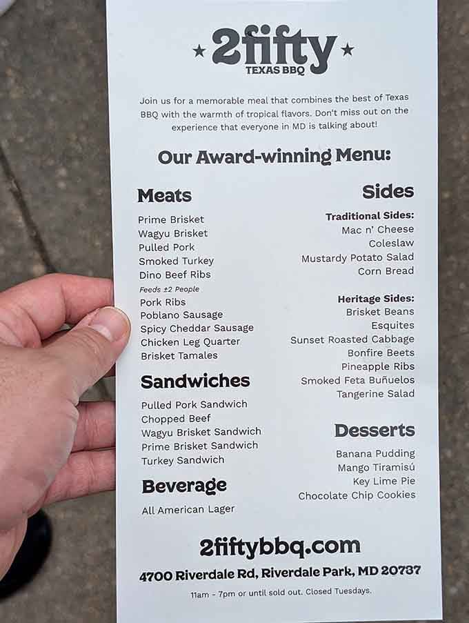 When a menu promises "award-winning" anything, you know someone's been doing their homework in the smoker department.