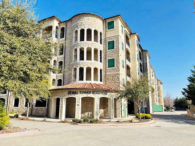 The Bell Tower Reserve stands tall as Adriatica's crown jewel, visible from practically everywhere in the village.