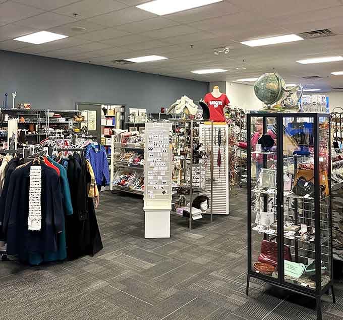 Inside, it's organized chaos at its finest, where vintage meets modern in the most delightful way.