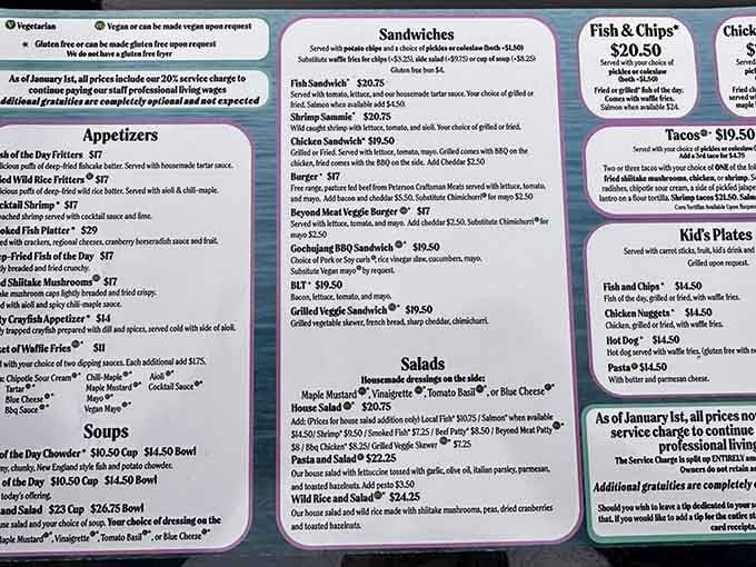 This menu reads like a love letter to Lake Superior, with sustainable choices that let you eat well and feel good.