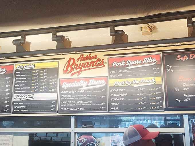 When the menu board lists this many smoked meats, you know you've found the promised land of barbecue.