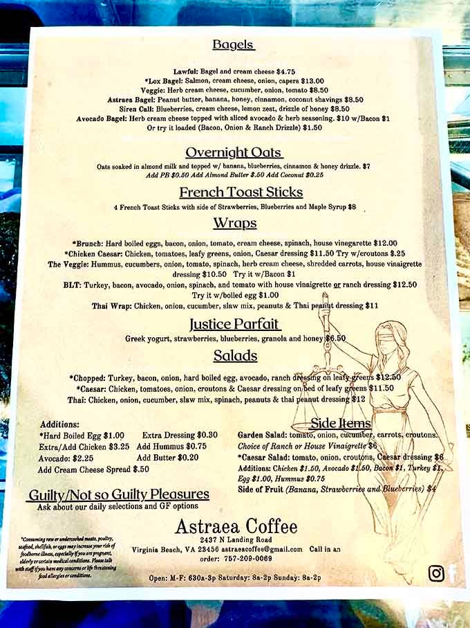 A menu this thoughtful deserves a standing ovation, offering everything from bagels to wraps with creative flair.