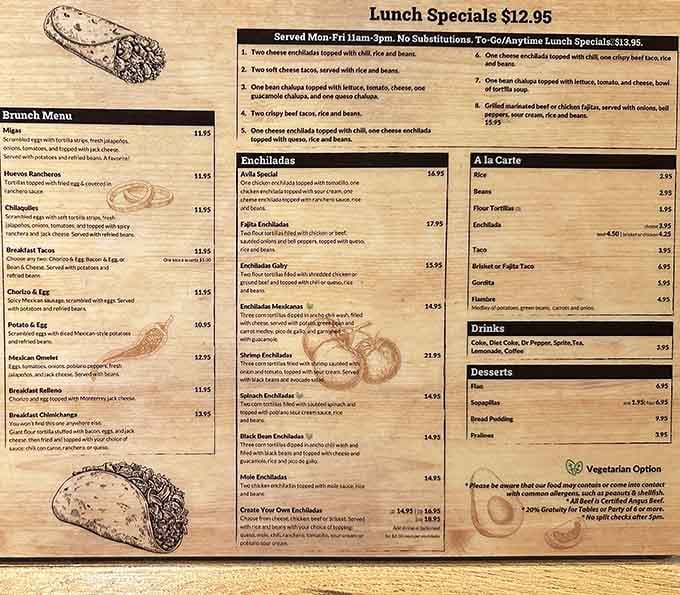 When a menu offers this many enchilada variations, you know someone's been perfecting their craft for quite some time.