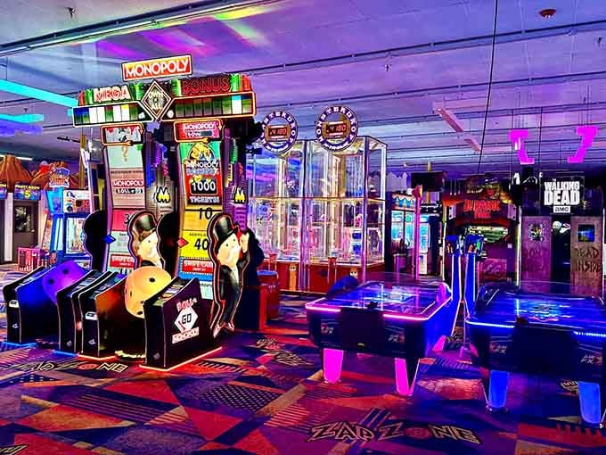 Monopoly meets modern gaming in a space that makes your living room look tragically boring by comparison.