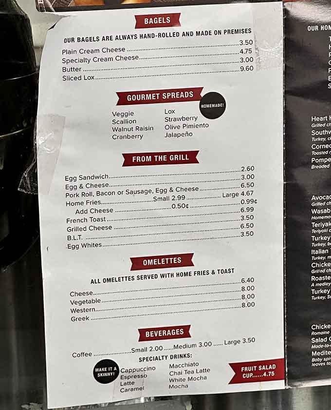 Hand-rolled bagels made on premises, plus homemade spreads: the menu tells you everything you need to know.