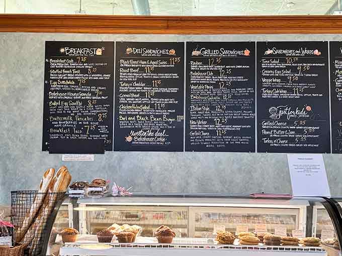 When a chalkboard menu requires this much reading, you know you're in for some serious decision-making paralysis.