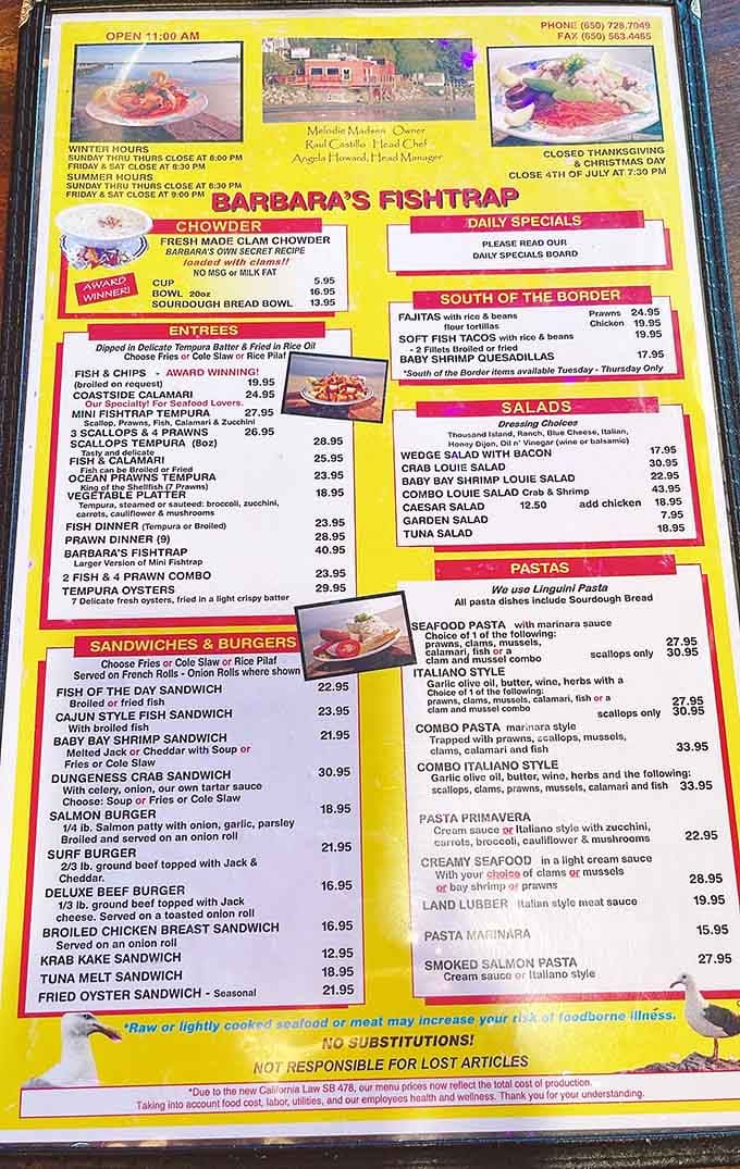 This menu reads like a love letter to the ocean, and every item deserves your undivided attention.