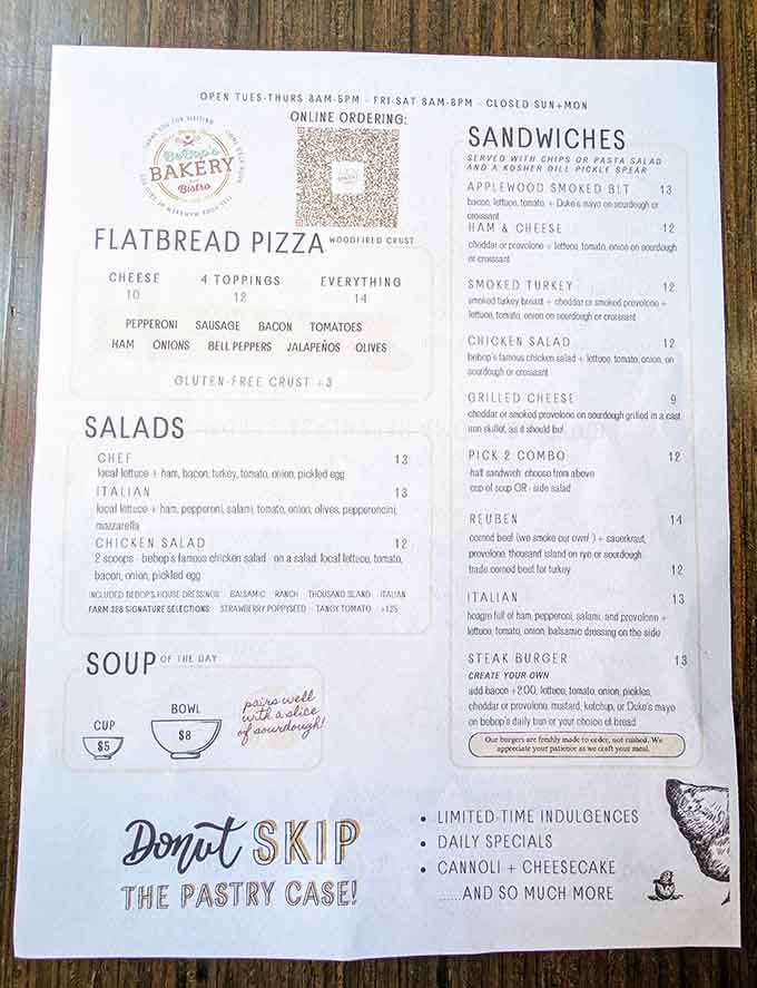 When a menu warns you not to skip the pastry case, you listen, because that's wisdom worth heeding.