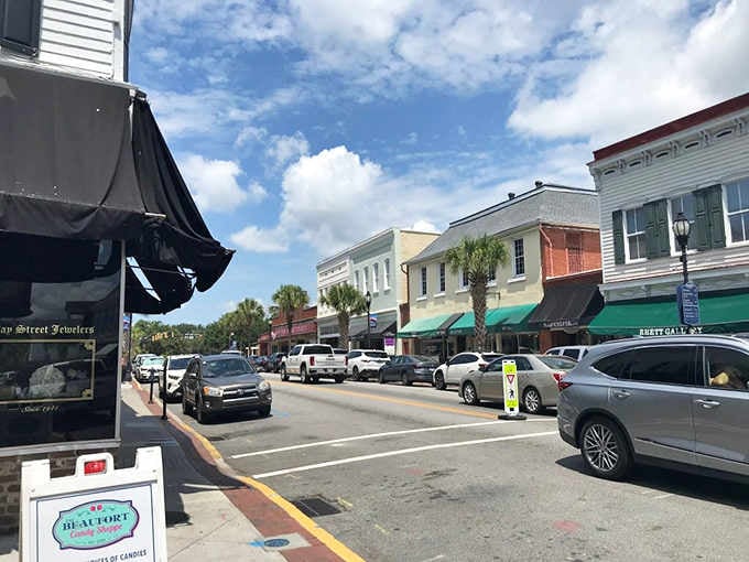 Midday bustle on Bay Street shows a town that's thriving, not just surviving on its good looks.